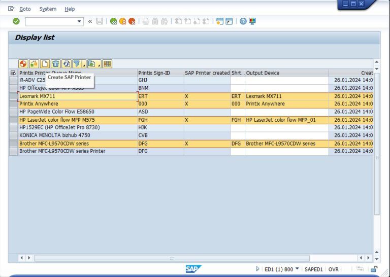 Serverless printing from SAP ® systems via Printix